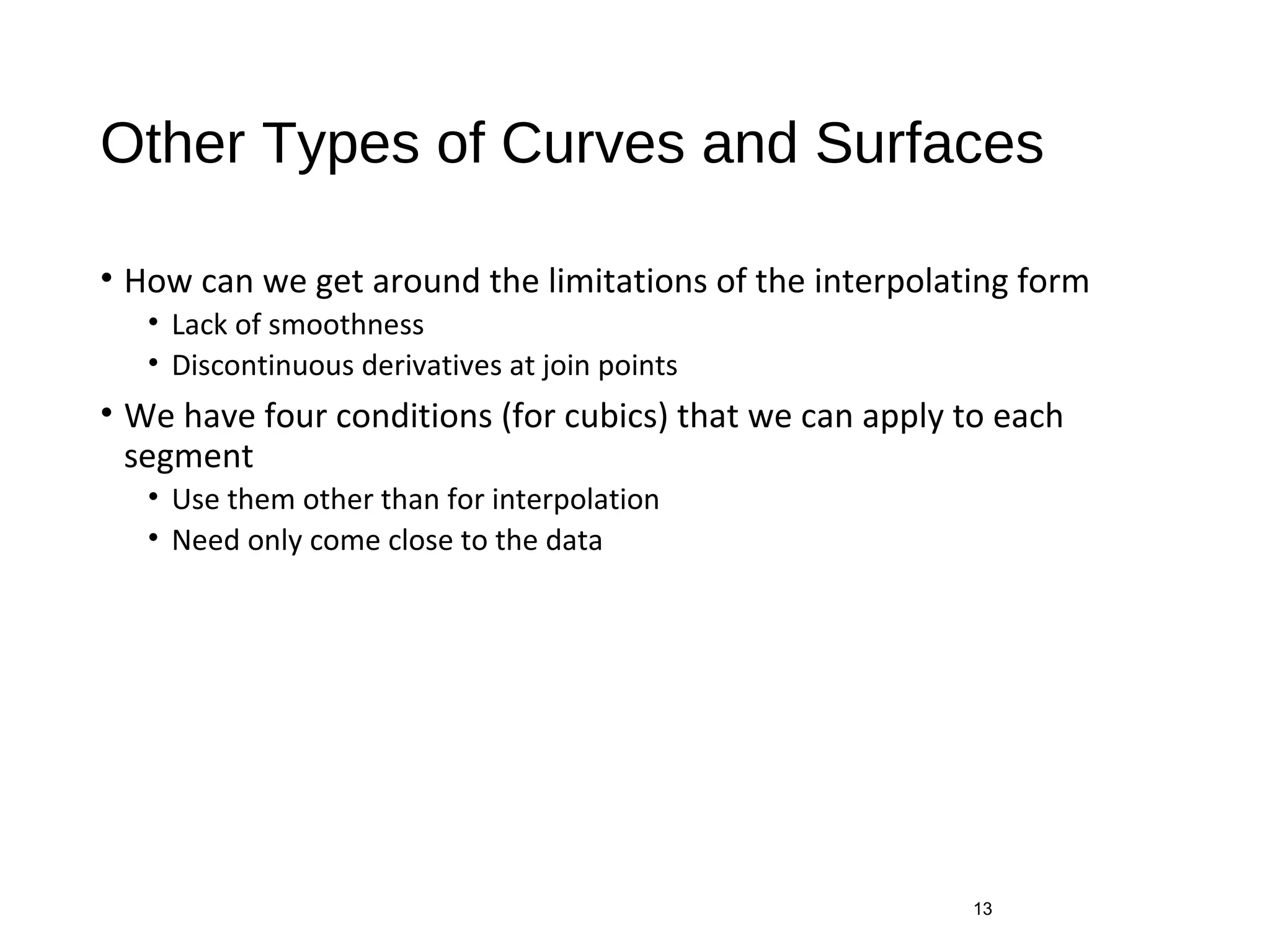 Designing Parametric cubic Curves | PPT