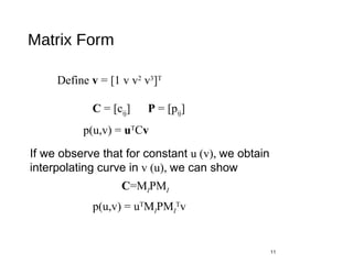 Designing Parametric cubic Curves | PPT