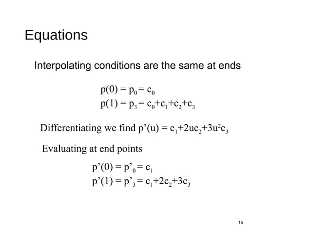 Designing Parametric cubic Curves | PPT