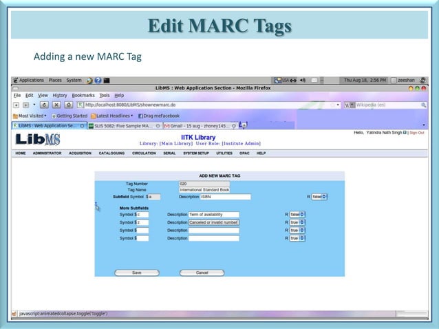 presentation on MARC21 Standard Bibliography for LibMS | PPTX ...