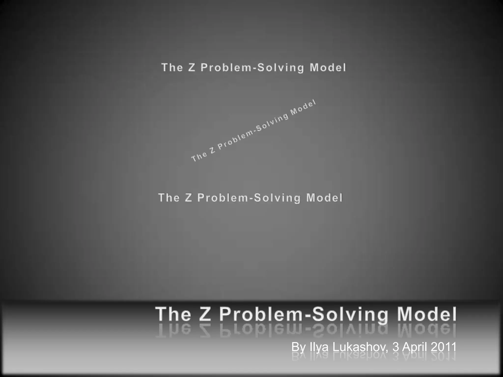 Z problem solving model | PPTX