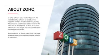 Zoho Projects Partner Program | PPTX