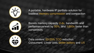 Q1 Memory Fabric Forum: ZeroPoint. Remove the waste. Release the power. | PPT