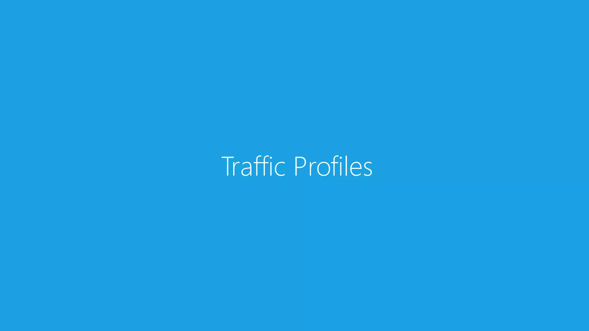 Traffic profiles, congestion and network performance | PPTX