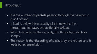 Traffic profiles, congestion and network performance | PPTX