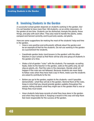School Garden Rules