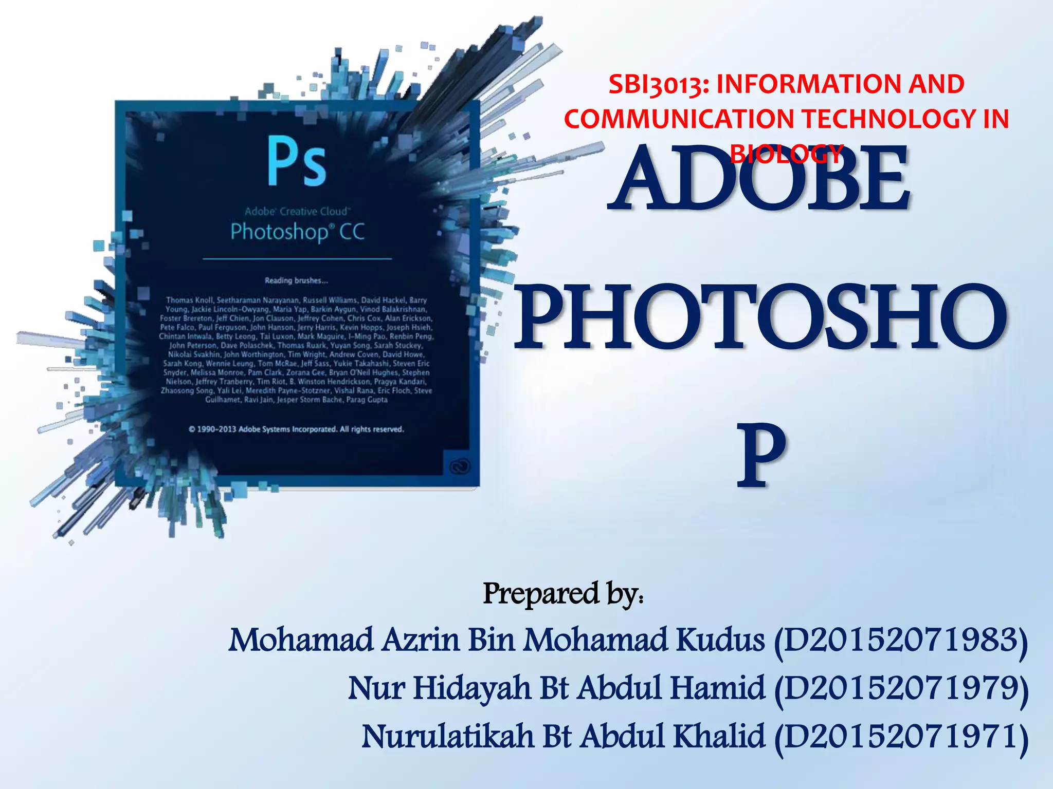 Adobe Photoshop Full Slideshow | PPTX