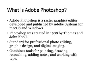 Adobe Photoshop Full Slideshow | PPTX