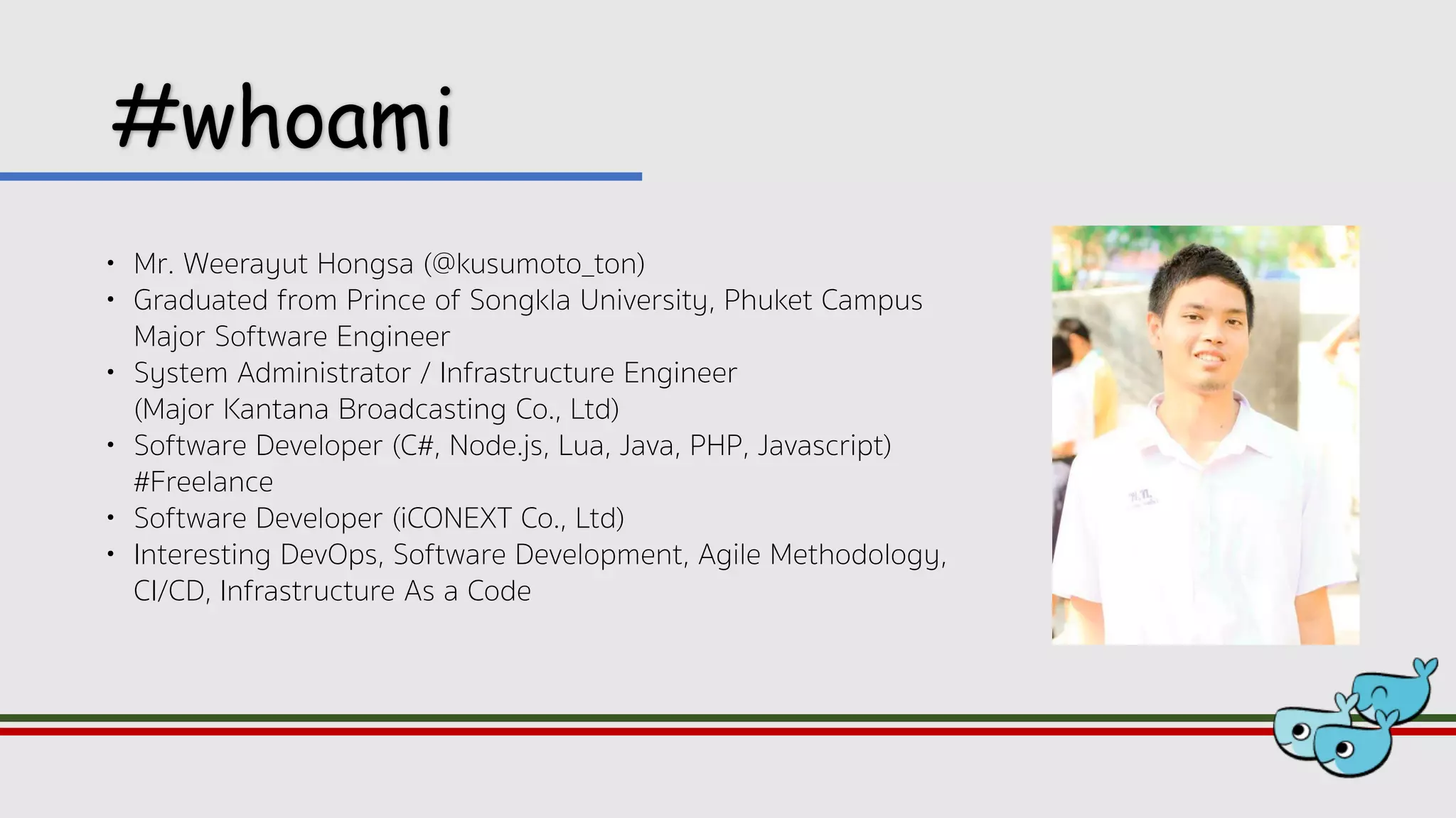 Basic docker for developer | PPT