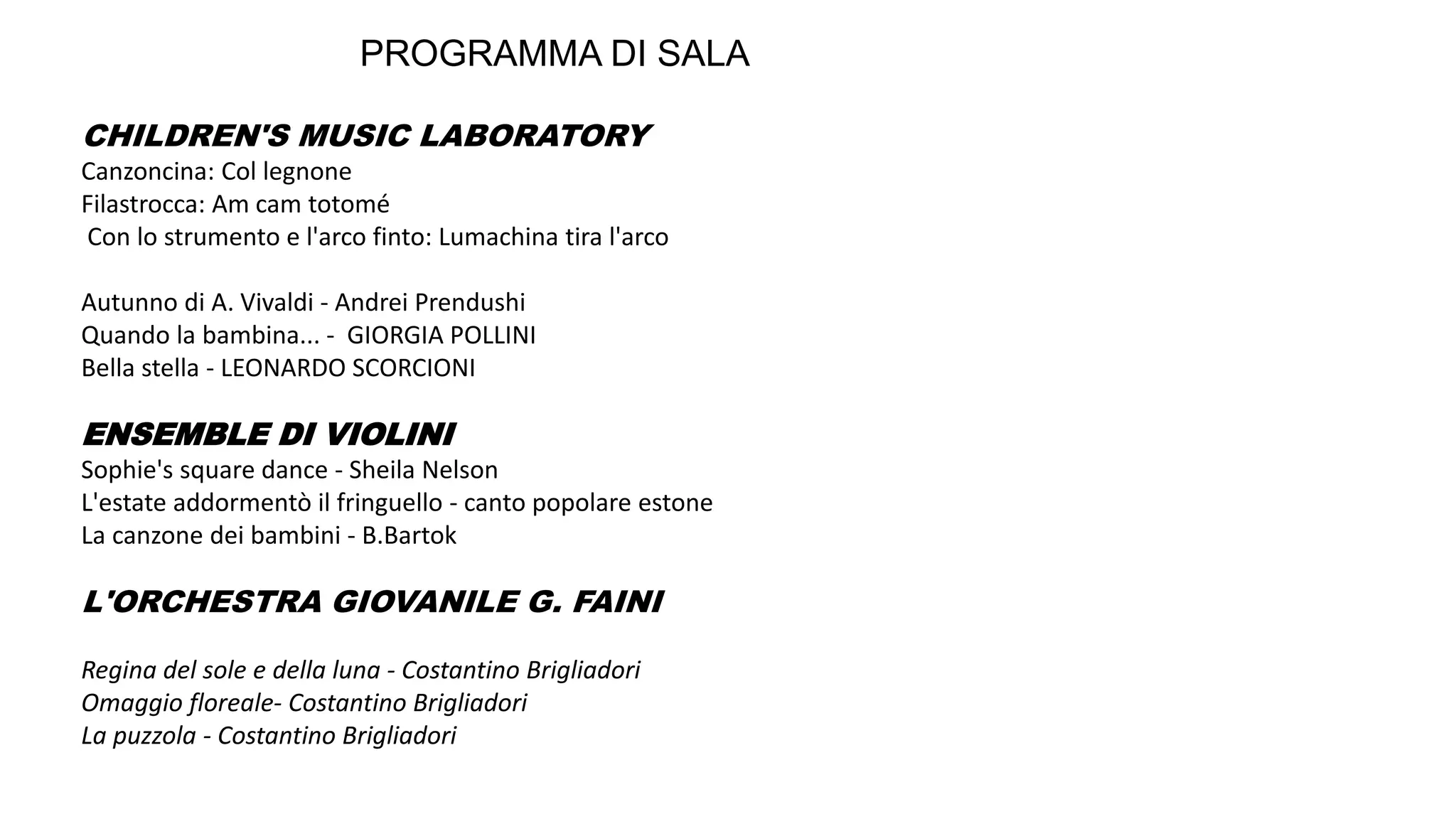 Concerto di primavera | PPT