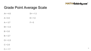 How To Calculate Grade Point Average (GPA) | PPTX