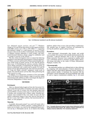Transversus abdominis and obliquus internus activity during pilates ...