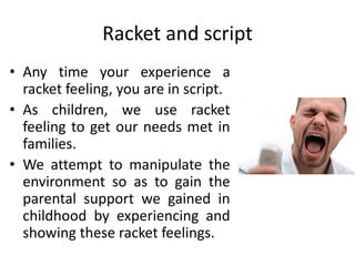 Racket analysis - Transactional Analysis - Manu Melwin Joy | PPTX