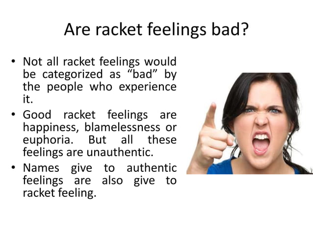 Racket analysis - Transactional Analysis - Manu Melwin Joy | PPTX ...