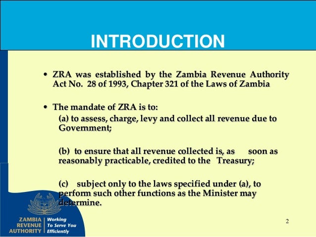 Zra general presentation 2015