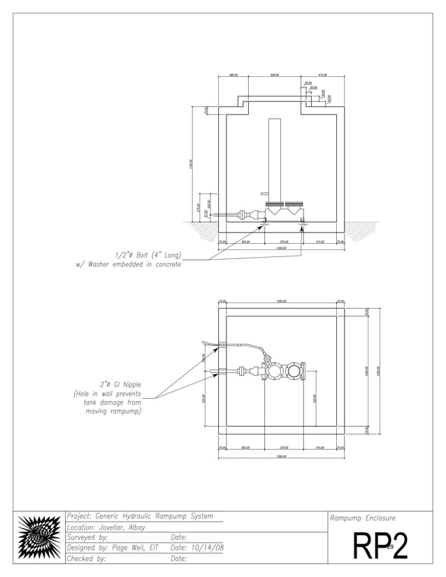 Hydraulic Ram Pump System Design Manual ~ Peace Corps | PDF