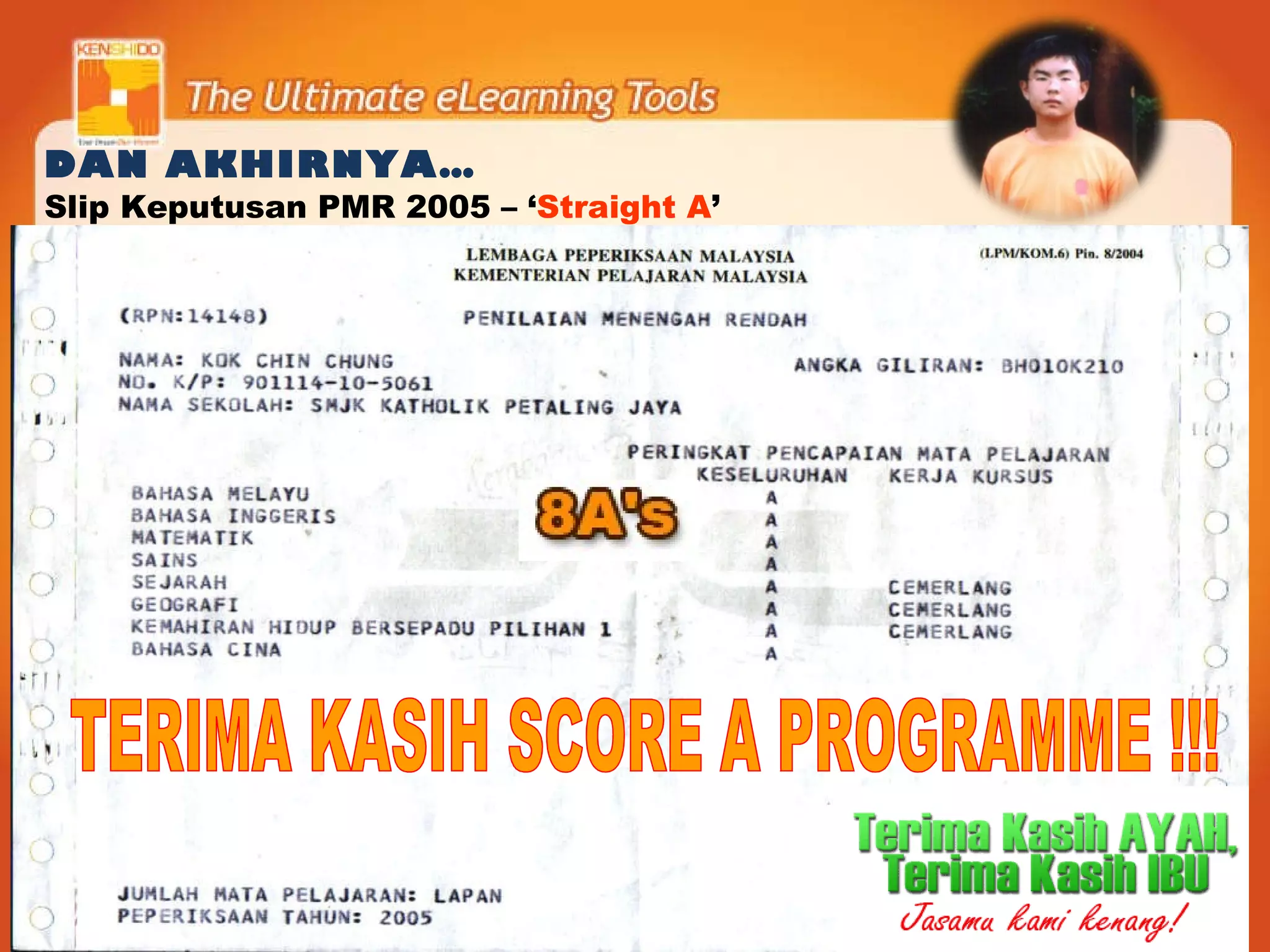 Kenshido Score A Produk | PPT