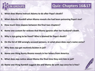 Purple-Hibiscus---Week-5.ppt | Poetry | Books and Literature