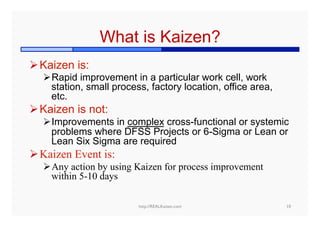 Continual process improvement with kaizen v1 | PDF