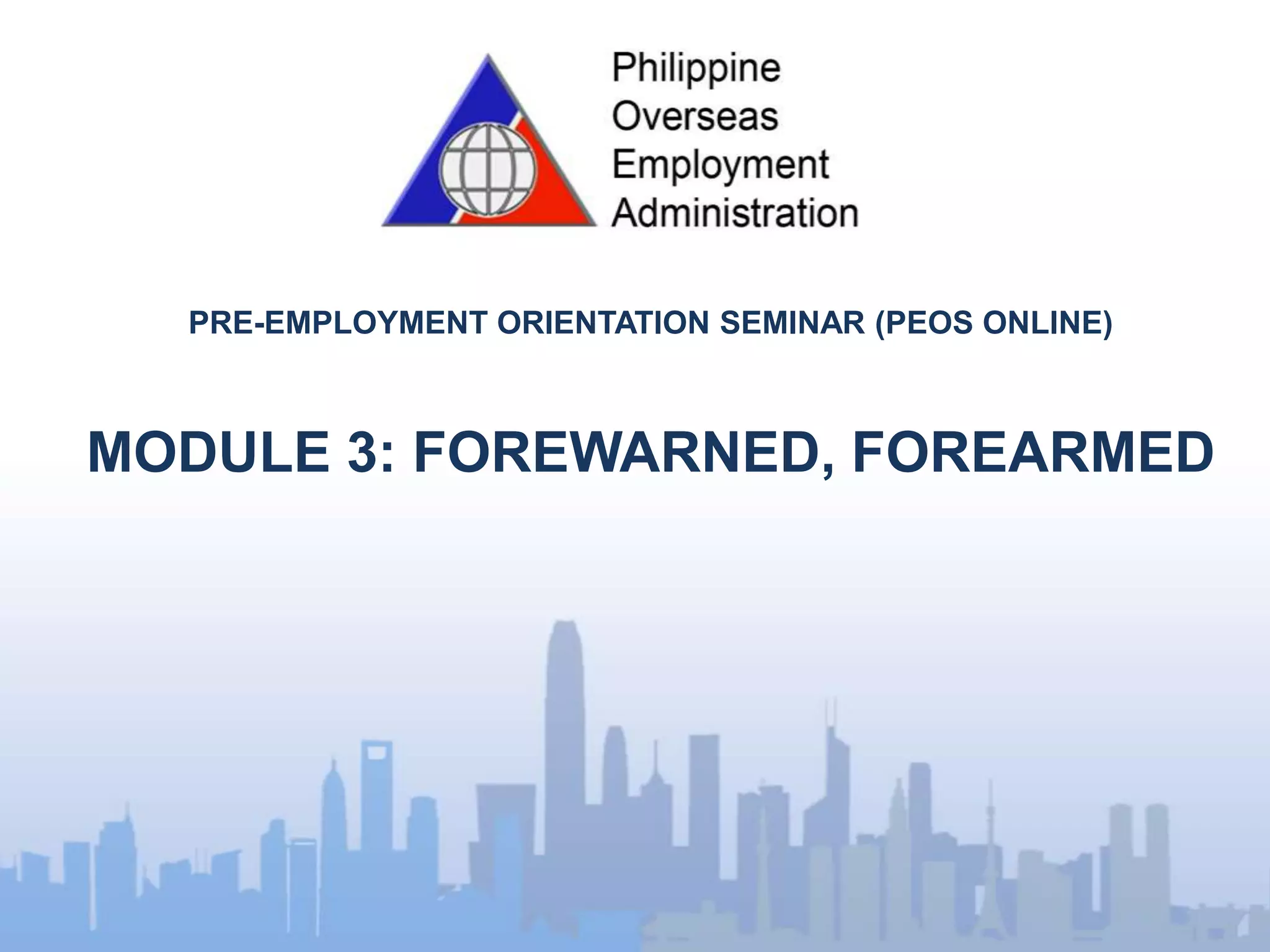 Filipino^module 3 forewarned, forearmed | PPTX