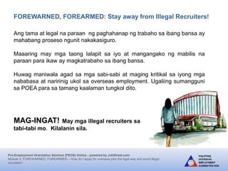 Filipino^module 3 forewarned, forearmed | PPTX