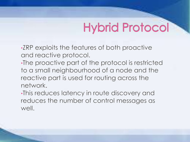 Zone Routing Protocol | PPTX | Computer Networking | Computing