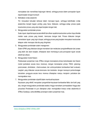 Buku kebijakan spmi stikes sby | DOCX