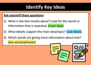 Note Taking Presentation meant for Grade 4 | PDF