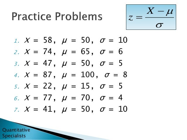 How To Solve For And Interpret Z Scores Introductory