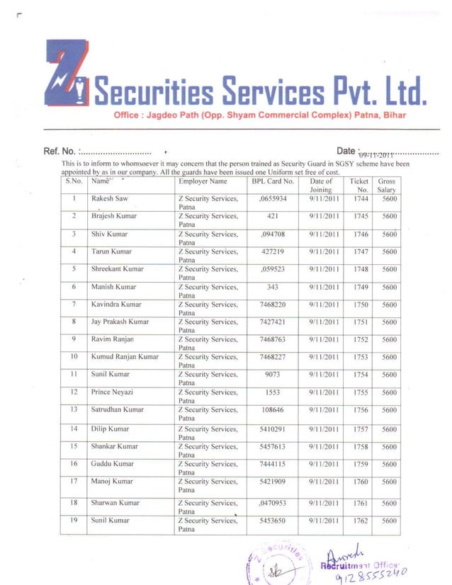 Z security posting order | PDF