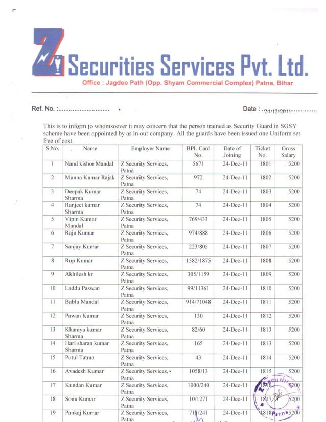 Z security posting order | PDF