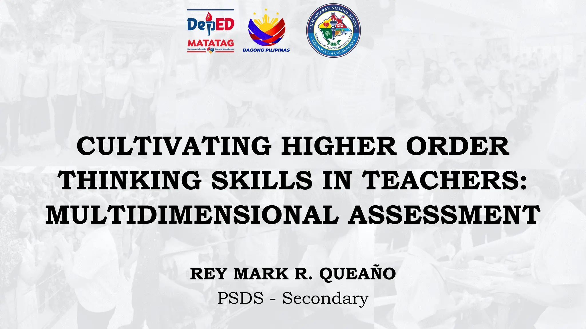 CULTIVATING HIGHER ORDER THINKING SKILLS IN TEACHERS: MULTIDIMENSIONAL ASSESSMENT | PPTX
