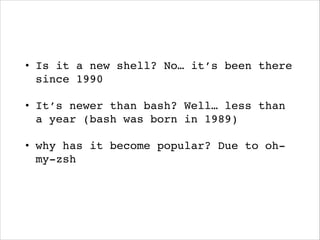 Zsh shell-for-humans | PDF | Operating Systems | Computer Software and Applications