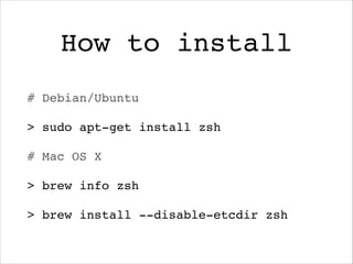 Zsh shell-for-humans | PDF | Operating Systems | Computer Software and Applications