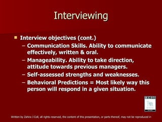 Zs Interviewing Know How | PPT