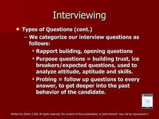 Zs Interviewing Know How | PPT