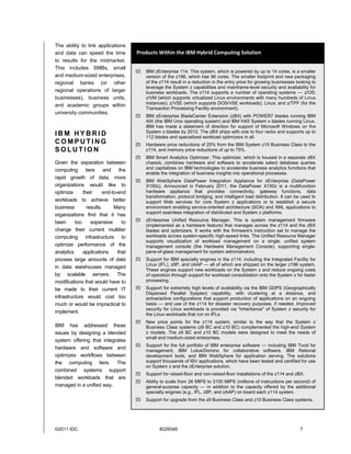 IBM zEnterprise System Brings Hybrid Computing Capabilities to Midsize Organizations | PDF ...