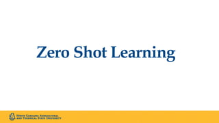 Zero shot learning | PPTX