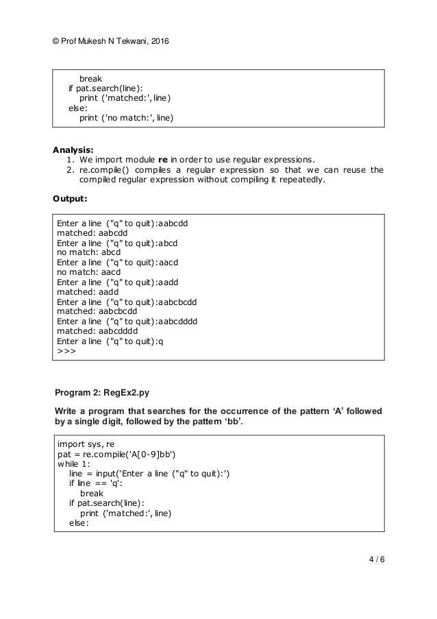 Python Regular Expressions