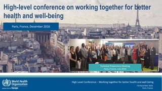 Presentation - Working together for better health and well-being: Leave no one behind - Leave no ...