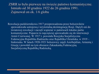 ZSRR | ODP | Politics