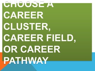 PERSONALITY DEVELOPMENT AND CAREER PATHWAYS | PPTX