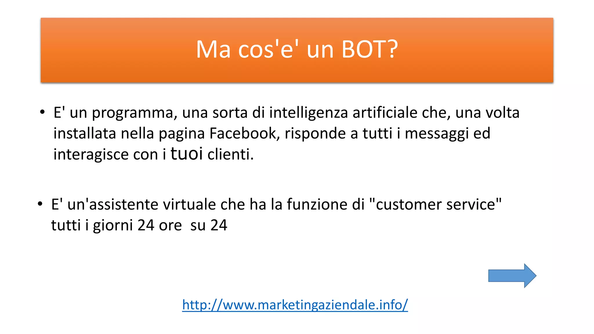 Chat bot - Scopriamo cos'e' | PPTX | Technology & Computing