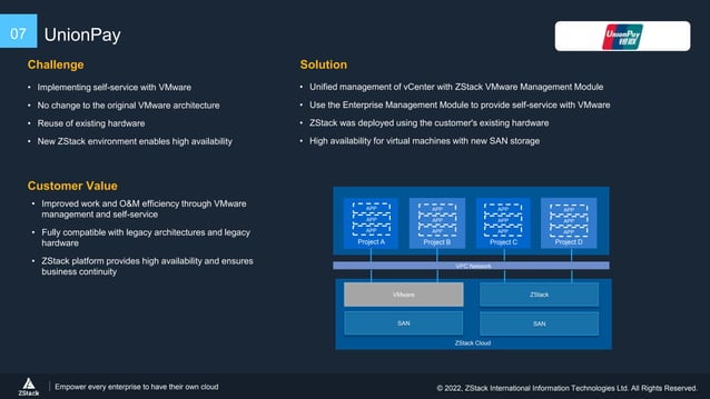 ZStack for Datacenter as a Service - Product Deck | PPTX | Cloud Computing | Internet