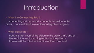 Design and Construction of a Connecting rod | PPSX