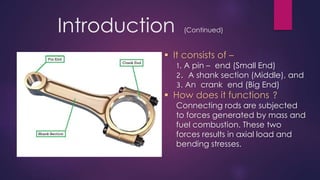 Design and Construction of a Connecting rod | PPSX
