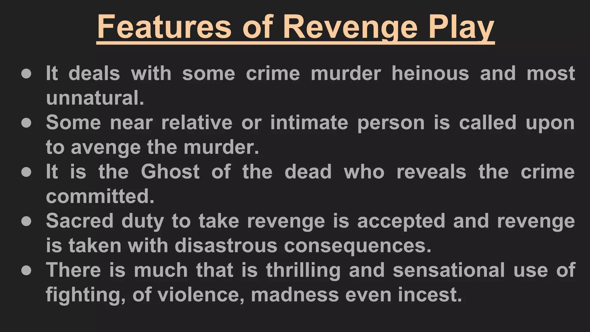 Hamlet As Revenge Play | PPTX