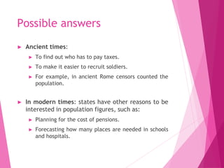 Unit 3. Studying population | PPT