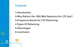 Zte LTE Refarming Technology | PPTX