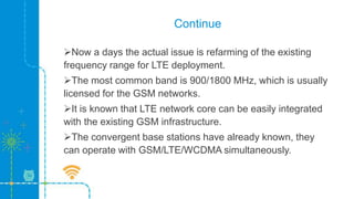 Zte LTE Refarming Technology | PPTX